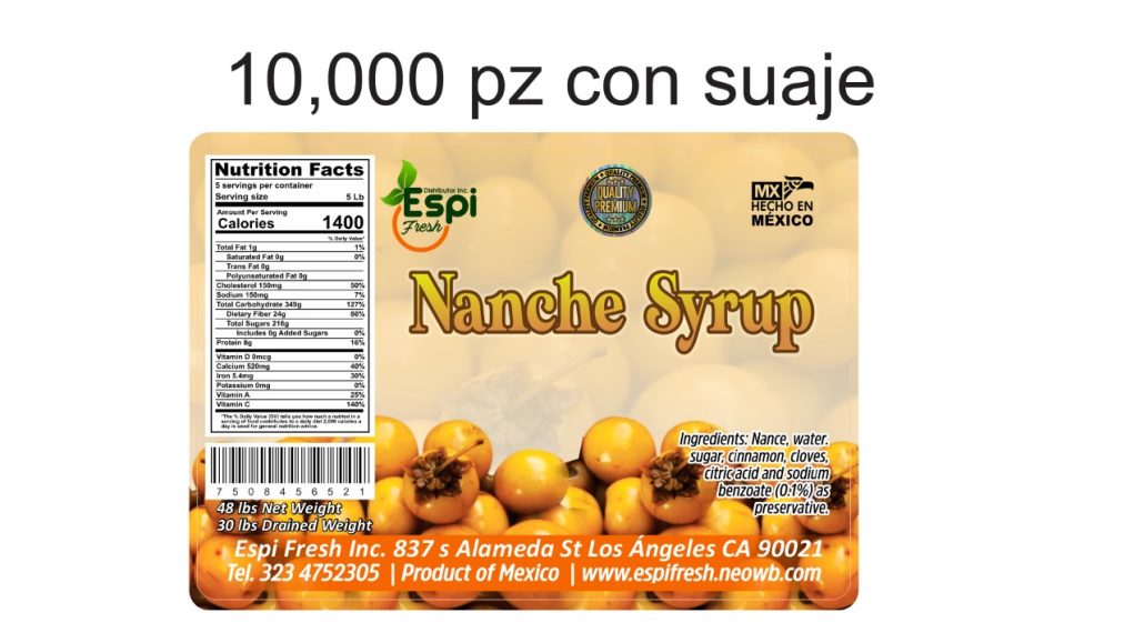 Nanche en cubeta / Nance Fruit - ESPI-FRESH Distributor INC